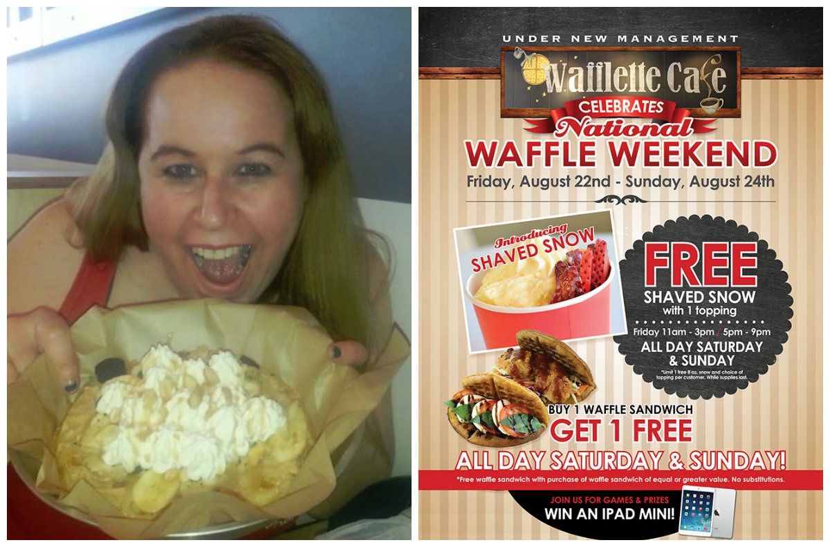 Wafflette Cafe Celebrates National Waffle Day With Freebies and My Gift ...