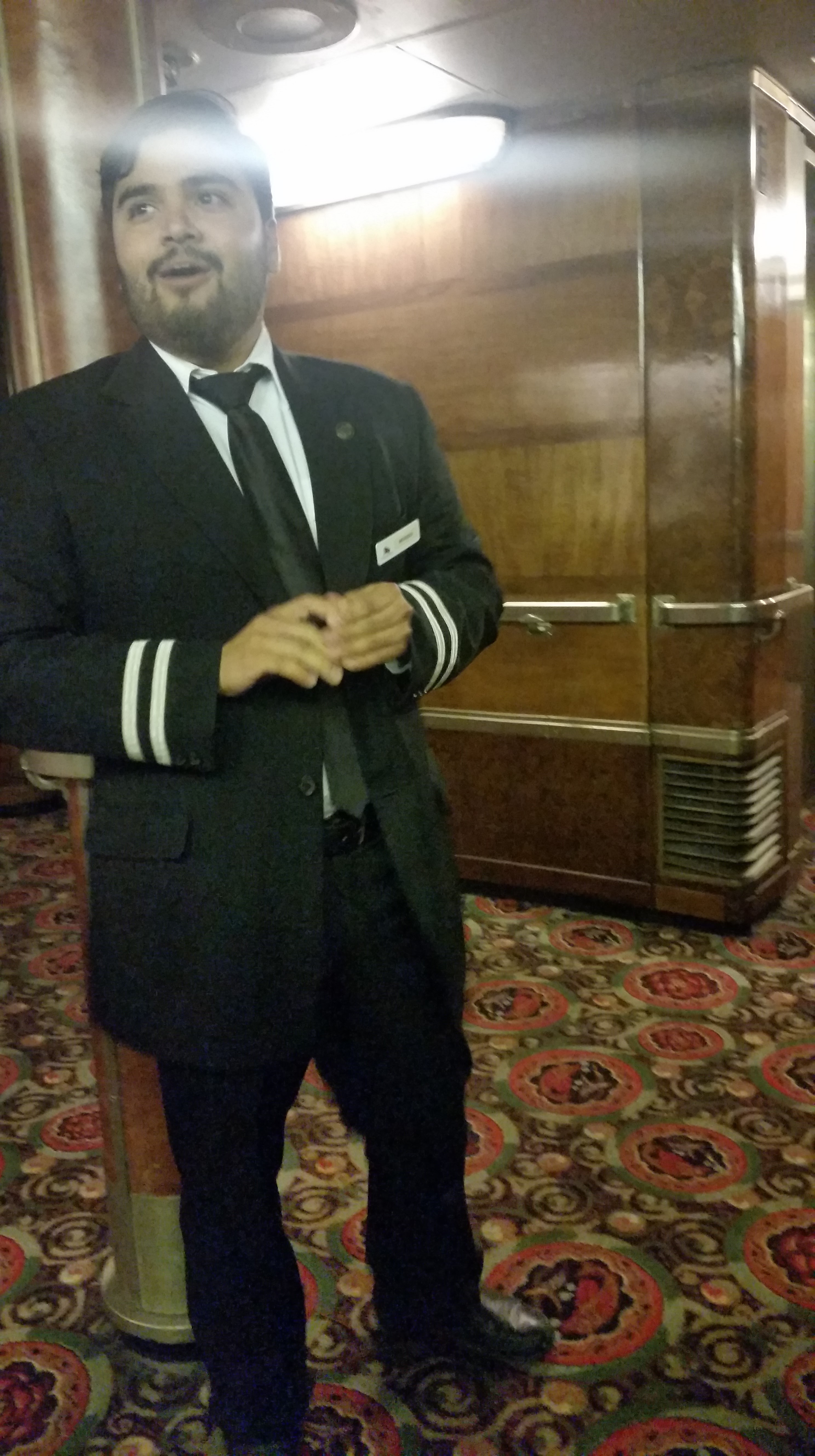 Our Tour guide for the Haunted Encounters tour aboard the Queen Mary ...