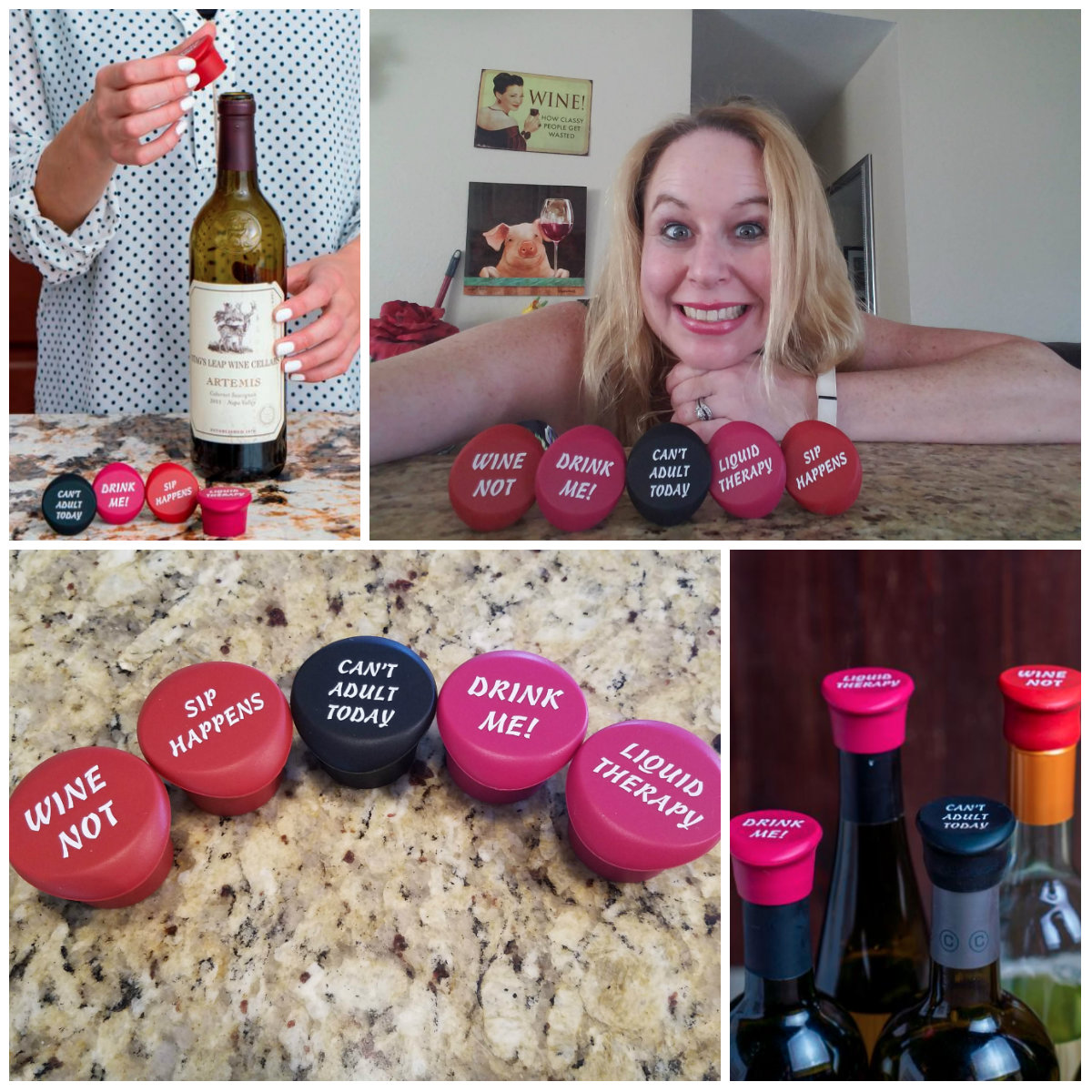 Sassy Silicone Wine Bottle Stoppers – Discount Links Inside!! – Dani's ...